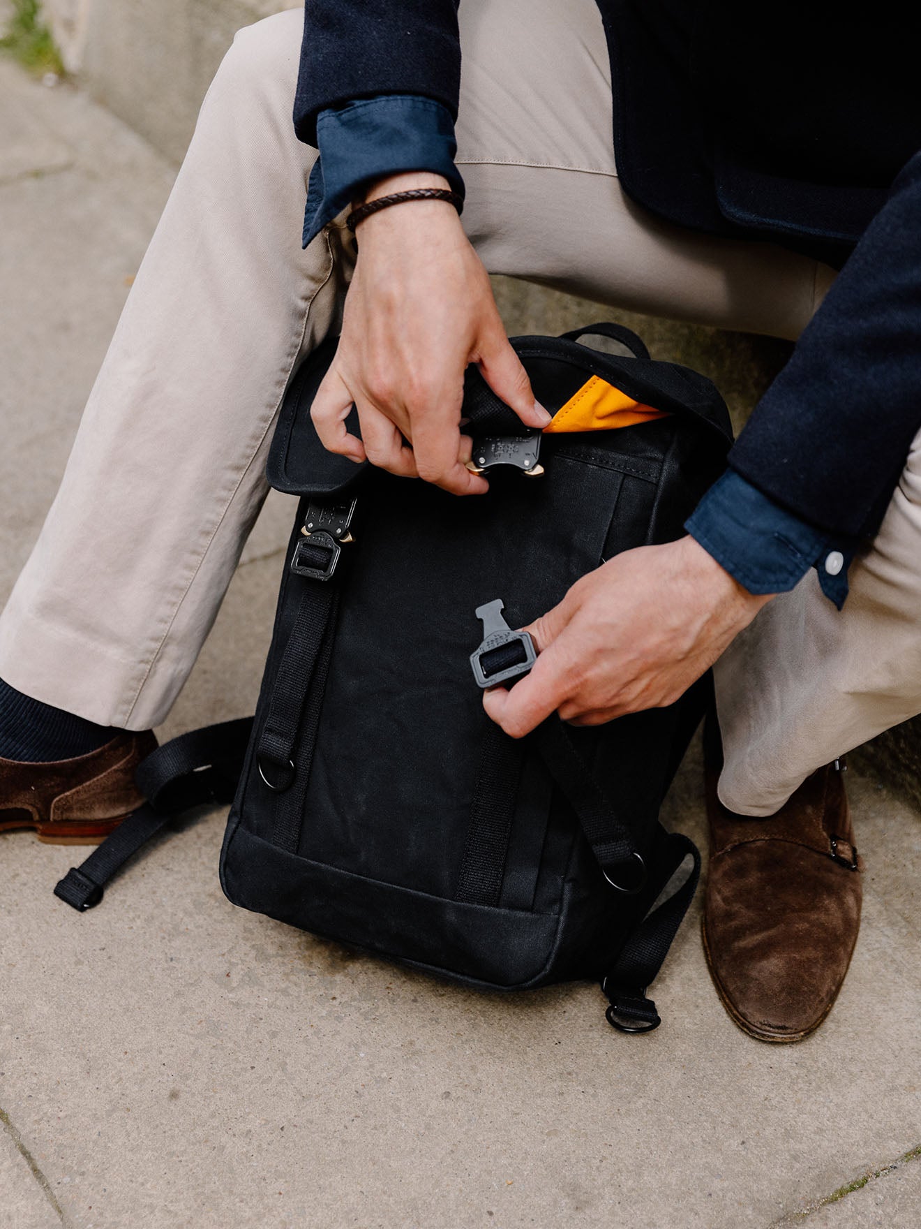 Arkaig Backpack – Waxed Canvas Minimalist Daypack – Trakke