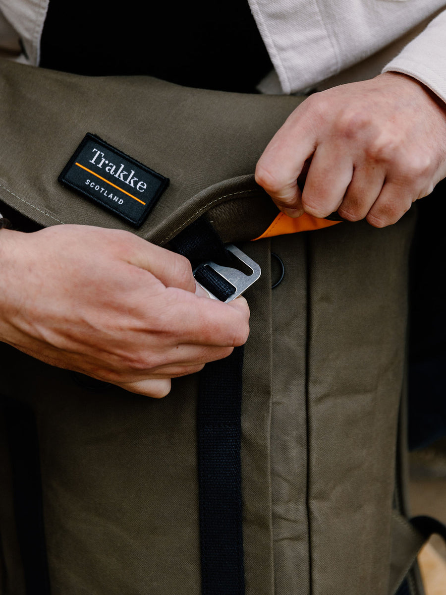 Arkaig Backpack – Waxed Canvas Minimalist Daypack – Trakke